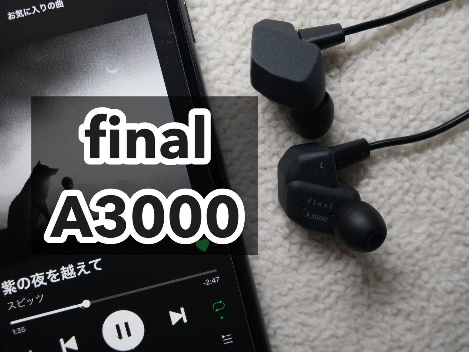 【有線イヤホン】final A3000を購入！レビュー！！ | あるろぐ